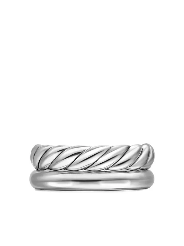 David Yurman Dy Mercer® Two Row Ring - Silver