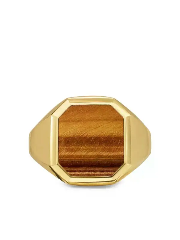 David Yurman 18k Yellow Streamline® Signet Ring - Gold
