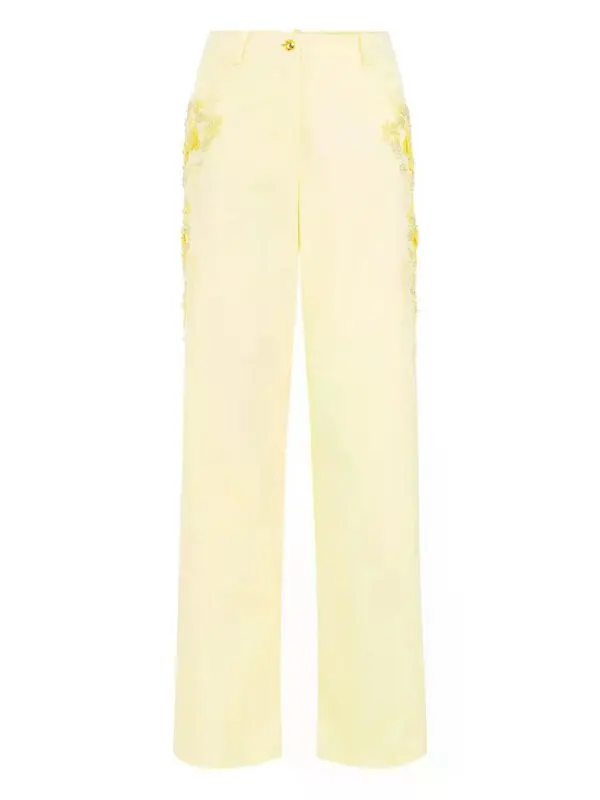 Elisabetta Franchi Embroidered Palazzo Pants