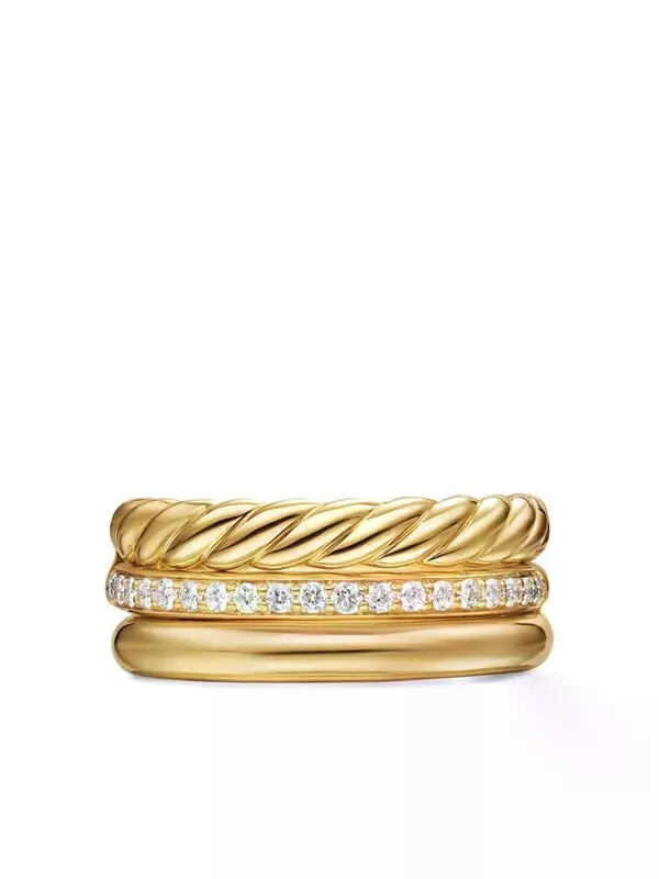 David Yurman 18k Yellow Dy Mercer® Diamond Ring - Gold