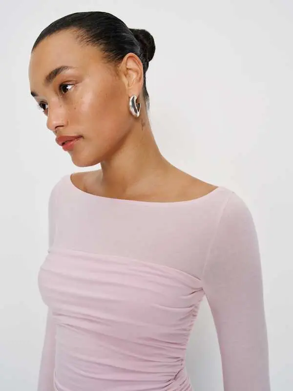 REFORMATION Julian Knit Top - Pink