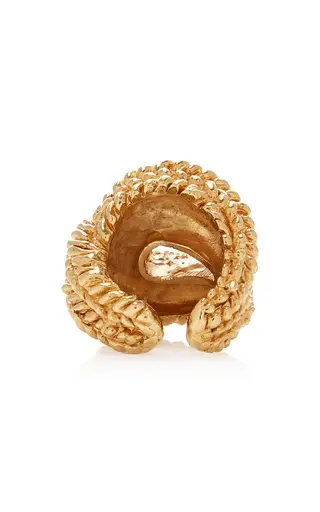 PAOLA SIGHINOLFI 18k -plated Pewter Textured Ring