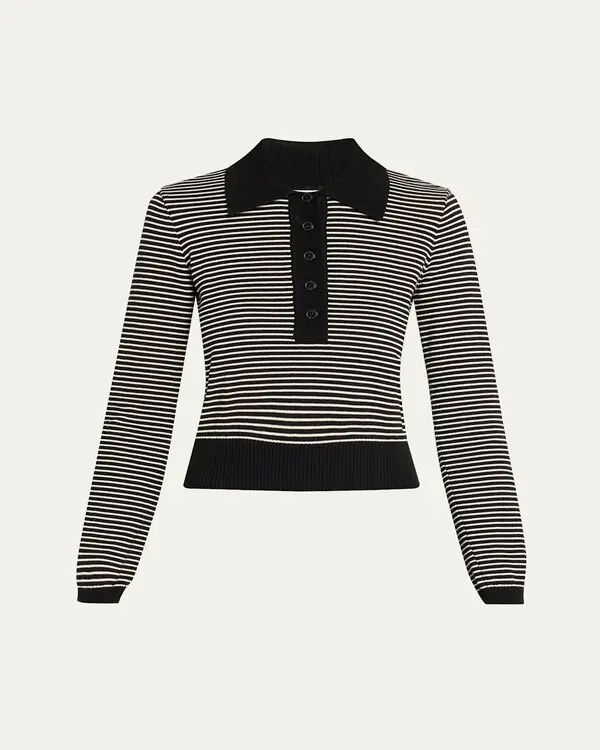 FRAME Striped Cotton Sweater
