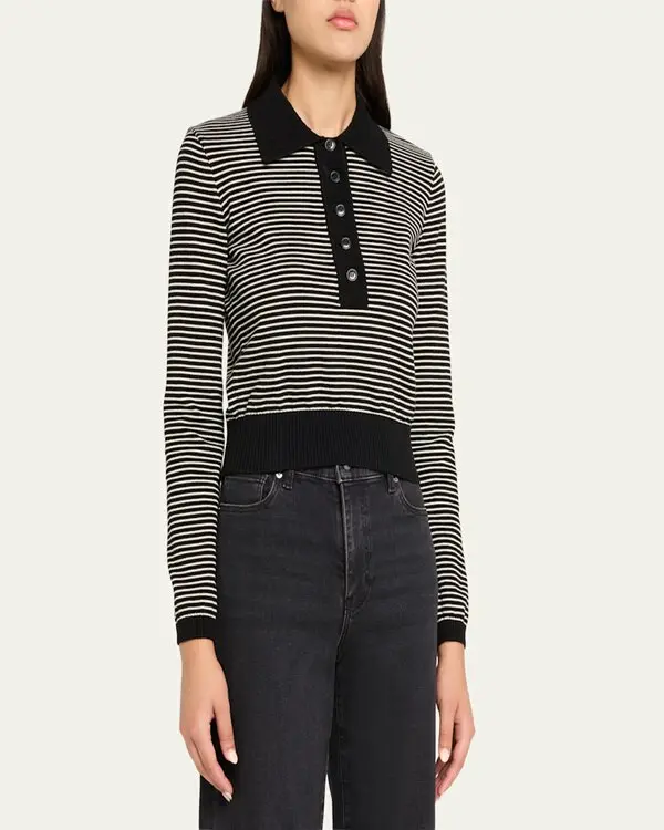 FRAME Striped Cotton Sweater