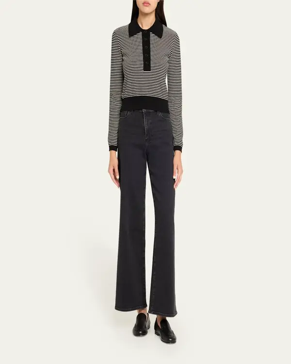 FRAME Striped Cotton Sweater
