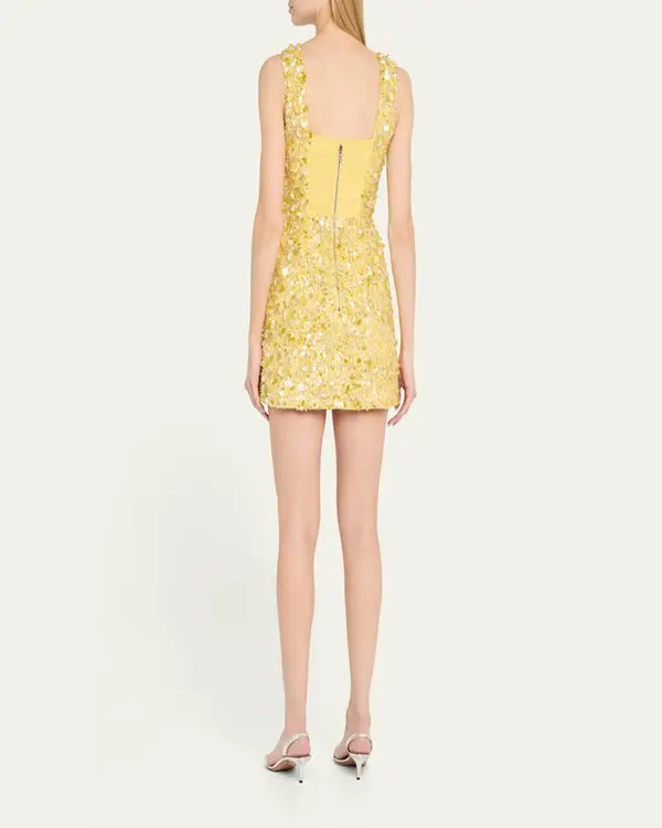 Alice + Olivia Tatum Embellished Lantern Skirt Gown