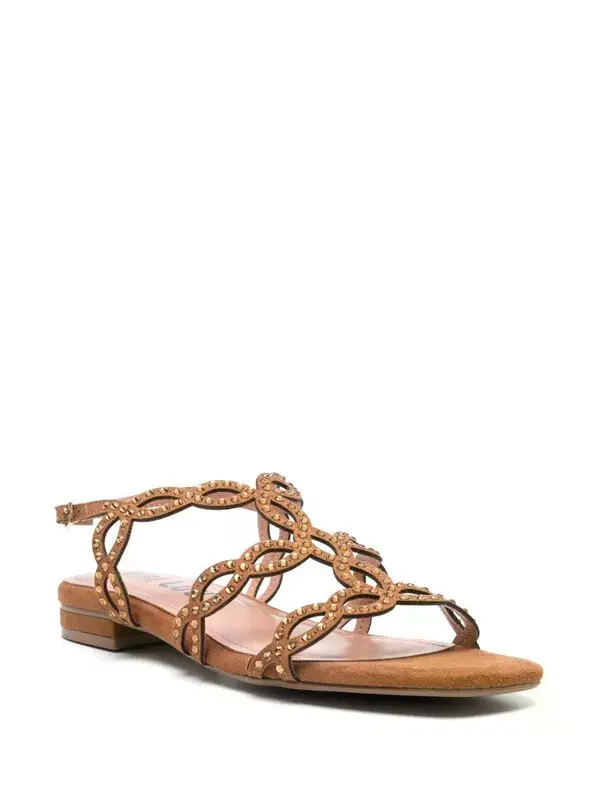 BIBI LOU Kai Flat Sandals - Brown