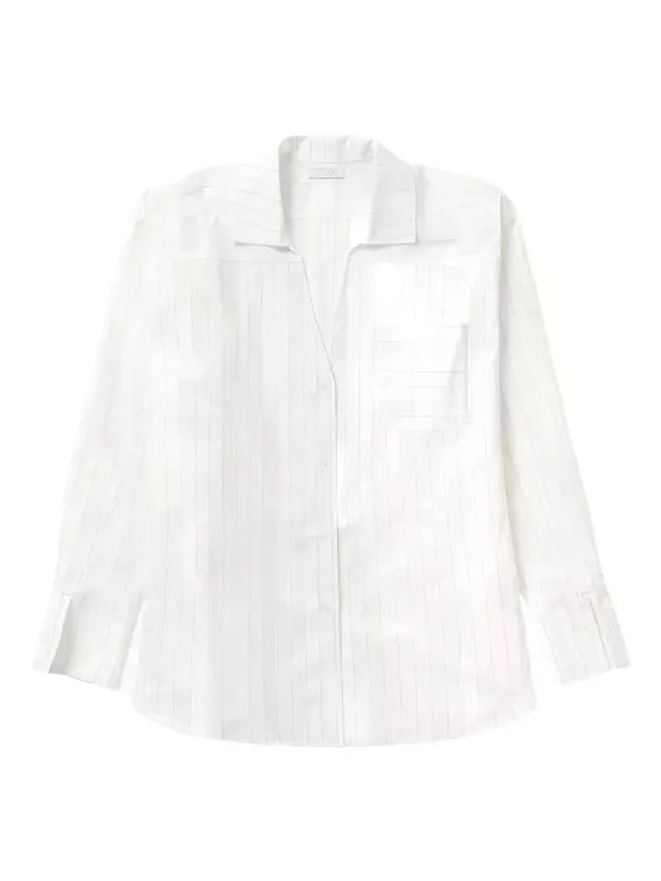 1989 STUDIO Striped Long-sleeved Shirt Dress