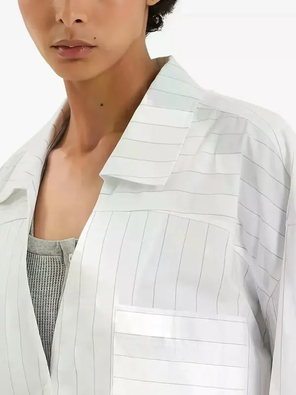 1989 STUDIO Striped Long-sleeved Shirt Dress