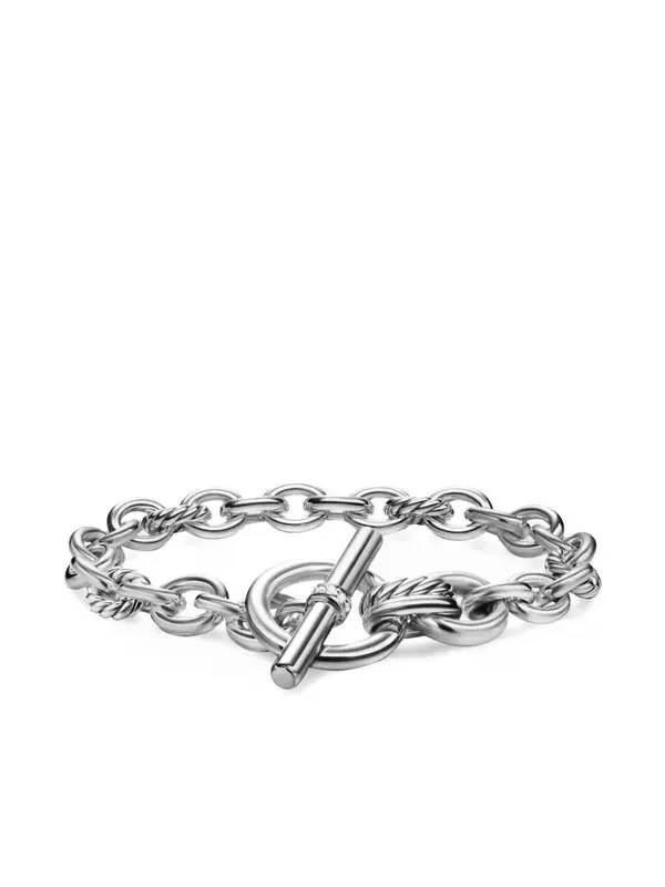 David Yurman Dy Mercer® Diamond Toggle Chain Bracelet - Silver