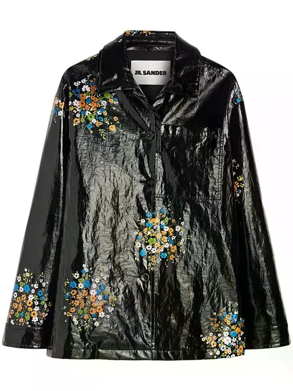 JIL SANDER Floral-print Overshirt
