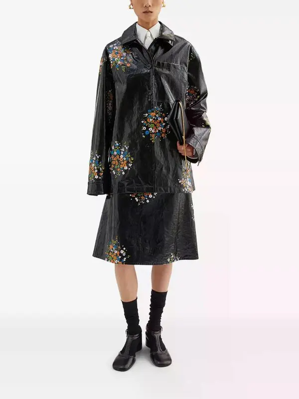 JIL SANDER Floral-print Overshirt