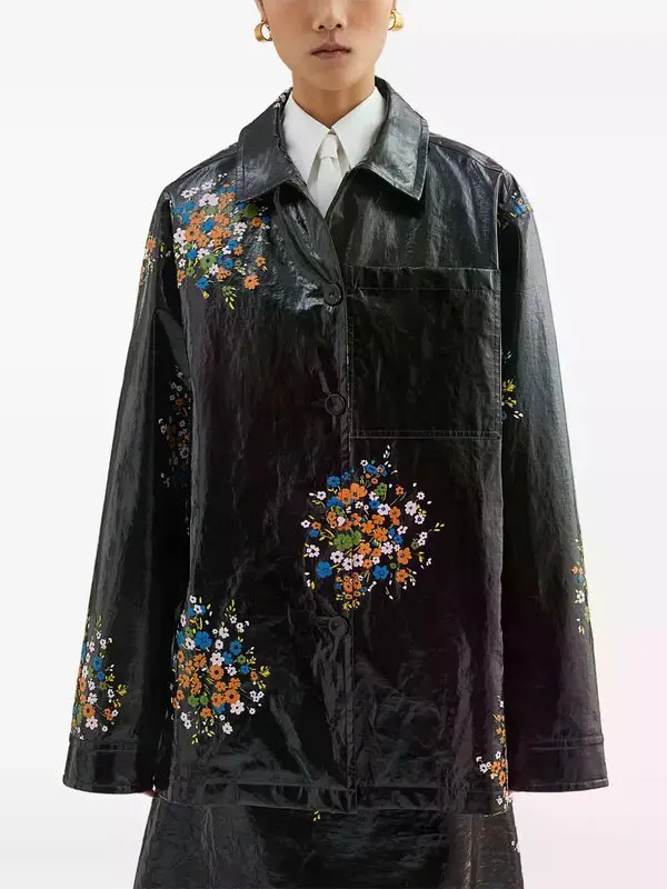 JIL SANDER Floral-print Overshirt