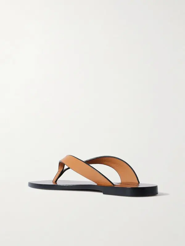 A.emery Kinto Leather Flip Flops - Brown