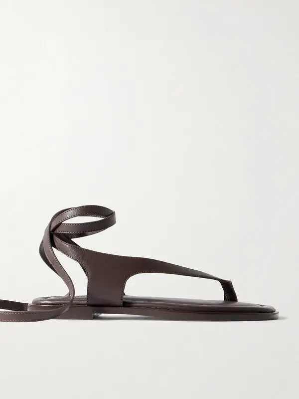 A.emery Heidi Leather Sandals - Brown
