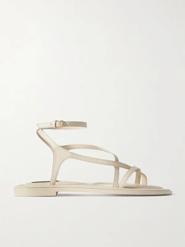 A.emery Edna Leather Sandals - Neutrals