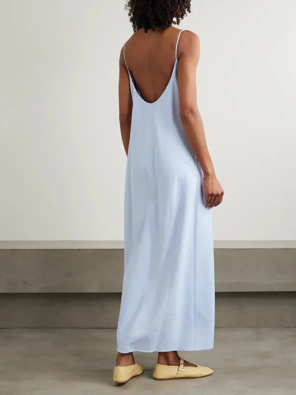 Another Tomorrow Hemp-blend Maxi Dress