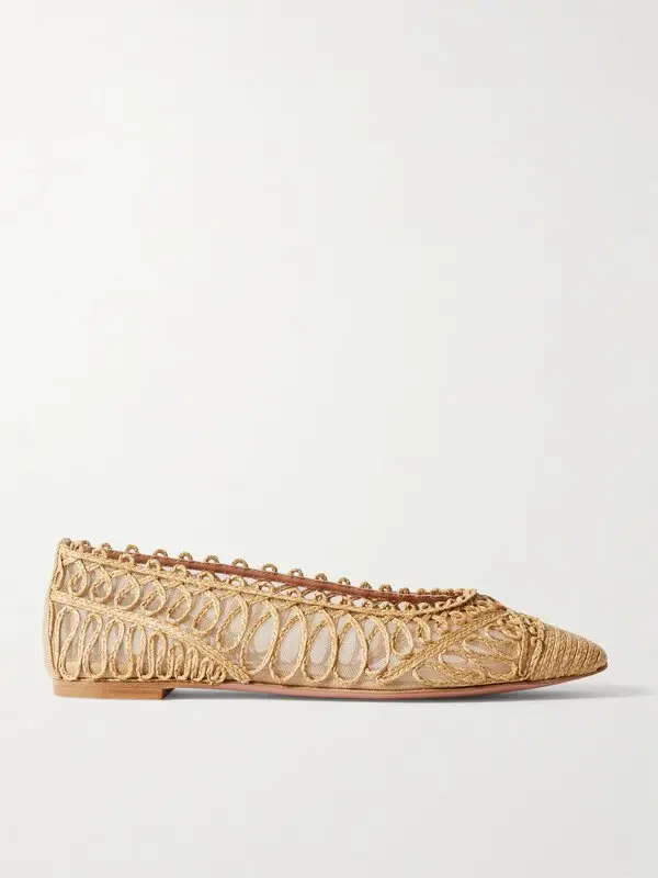 AQUAZZURA Kahlo Ballet Flats