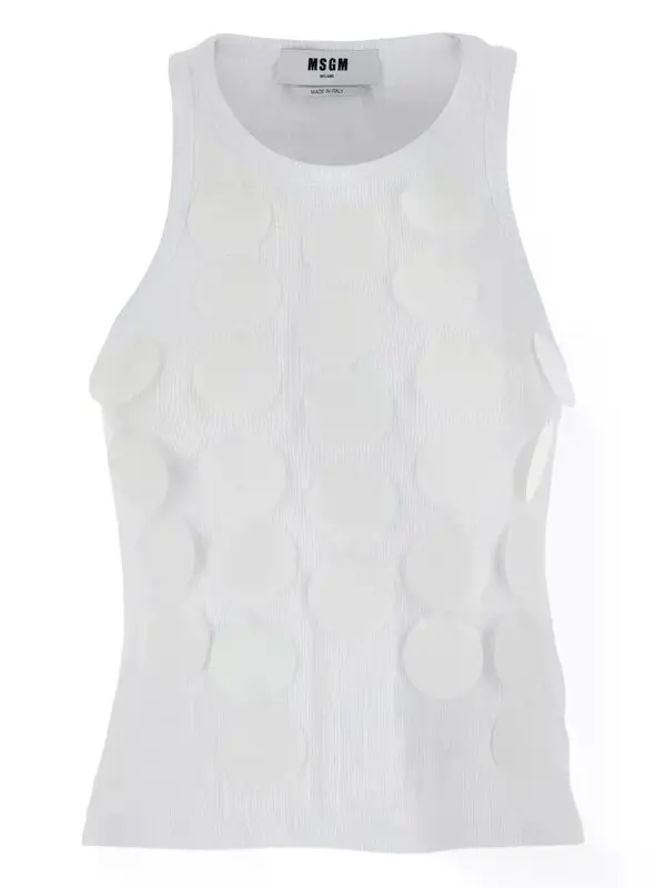 MSGM Chainmail-effect Tank Top