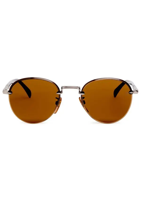 DB EYEWEAR BY DAVID BECKHAM Rimless Round-frame Sunglasses
