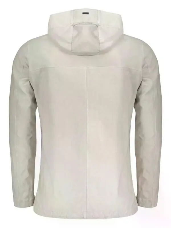 Herno Contrast-trim Jacket - Grey