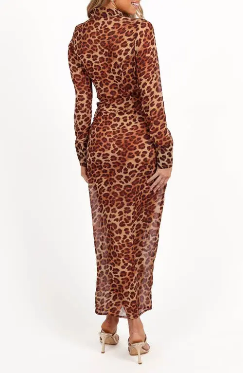 PETAL & PUP Calista Long Sleeve Shirtdress
