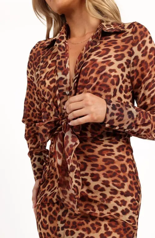 PETAL & PUP Calista Long Sleeve Shirtdress
