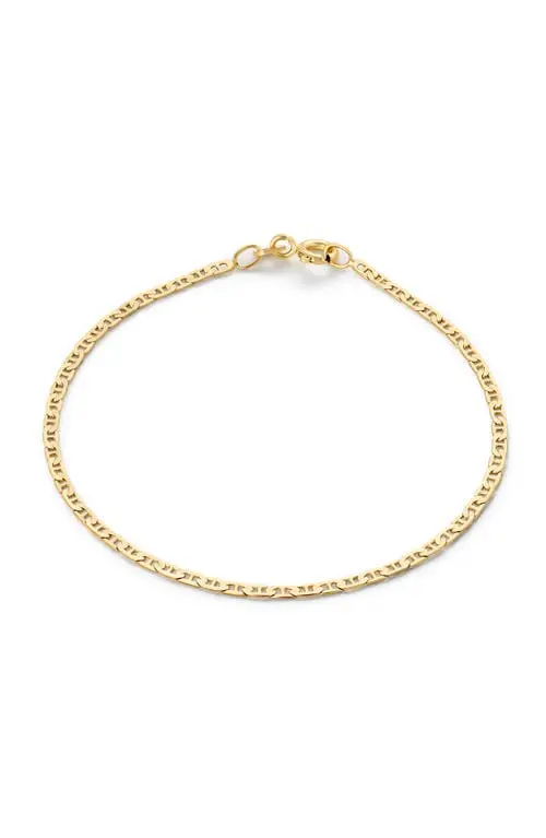 ANA LUISA Solid Mariner Chain Bracelet - Gold