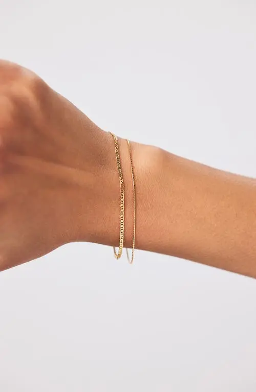 ANA LUISA Solid Mariner Chain Bracelet