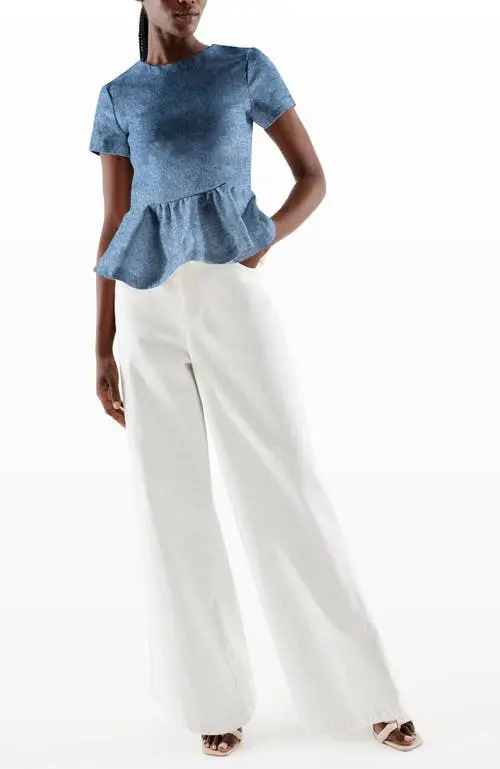 AS By DF Dominga Peplum Top