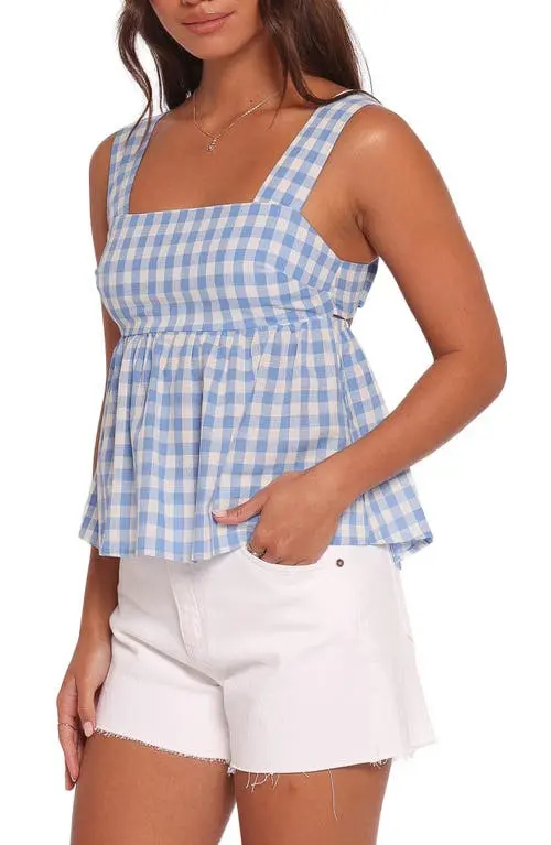 PETAL & PUP Chatham Gingham Babydoll Tank