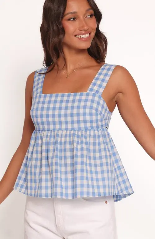 PETAL & PUP Chatham Gingham Babydoll Tank
