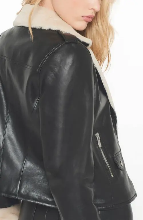 AS By DF Sydney Recycled Leather Moto Jacket