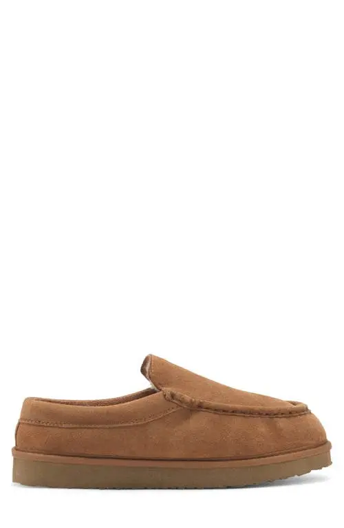 Mango Suede Clogs With Faux Shearling Lining