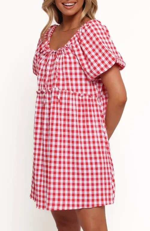 PETAL & PUP Dorthea Gingham Minidress