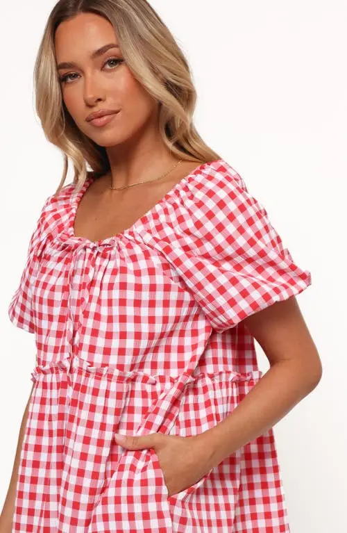 PETAL & PUP Dorthea Gingham Minidress