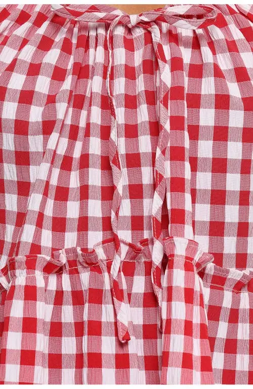 PETAL & PUP Dorthea Gingham Minidress