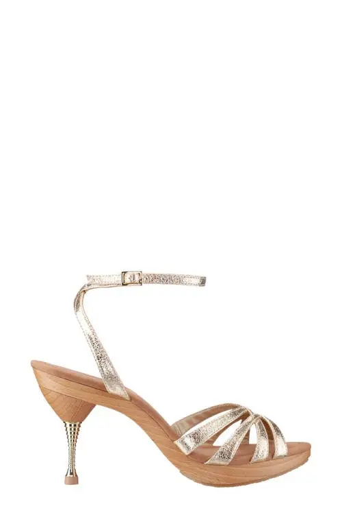 Nina Remi Platform Sandals - Gold