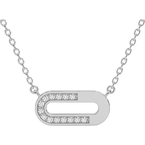 BLISS DIAMOND Paper Pendant Necklace - 14k Yellow Gold