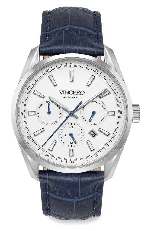 VINCERO The Reserve Automatic Bracelet Watch - Blue Silver