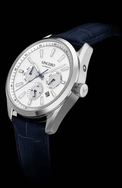 VINCERO The Reserve Automatic Bracelet Watch - Blue Silver