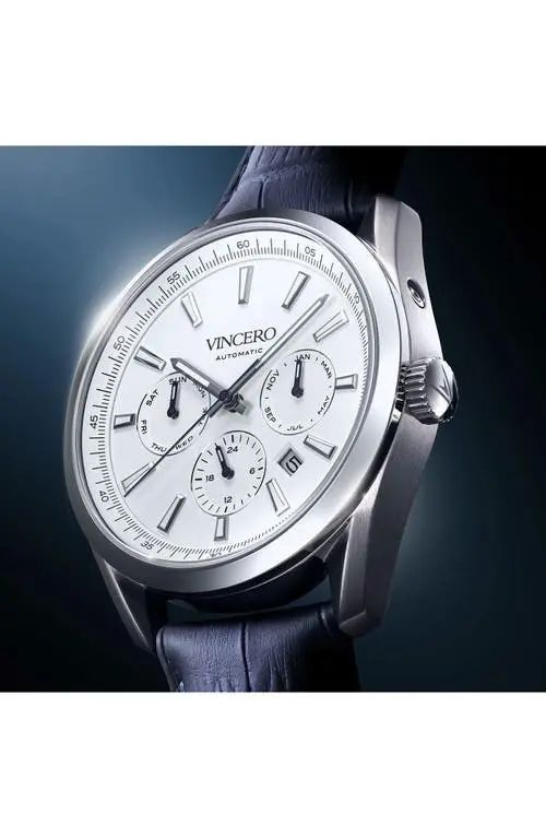 VINCERO The Reserve Automatic Bracelet Watch - Blue Silver
