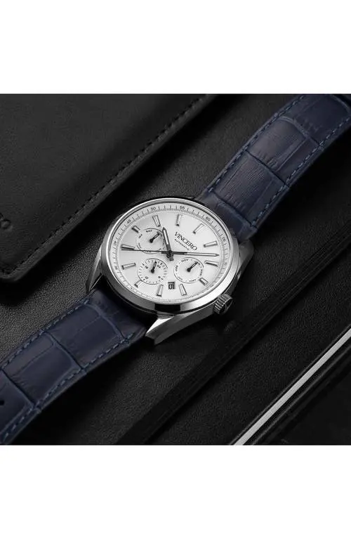 VINCERO The Reserve Automatic Bracelet Watch - Blue Silver