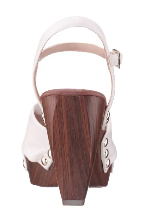 Nina Pop Platform Sandals - Antique White