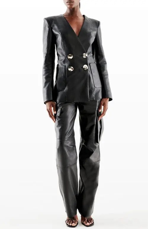 AS By DF Claude Recycled Leather Blazer