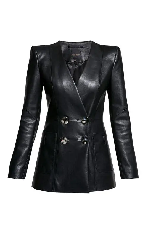 AS By DF Claude Recycled Leather Blazer