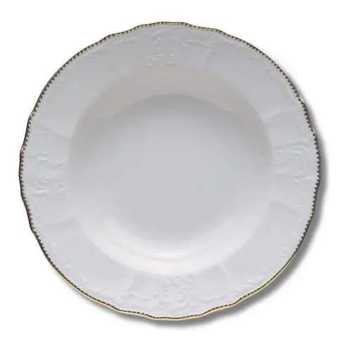 ANNA WEATHERLEY Simply Anna Gold Pasta Plate - White/gold
