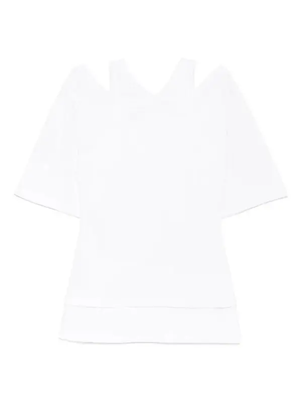 Goen.j Dual-layer Short-sleeve Top