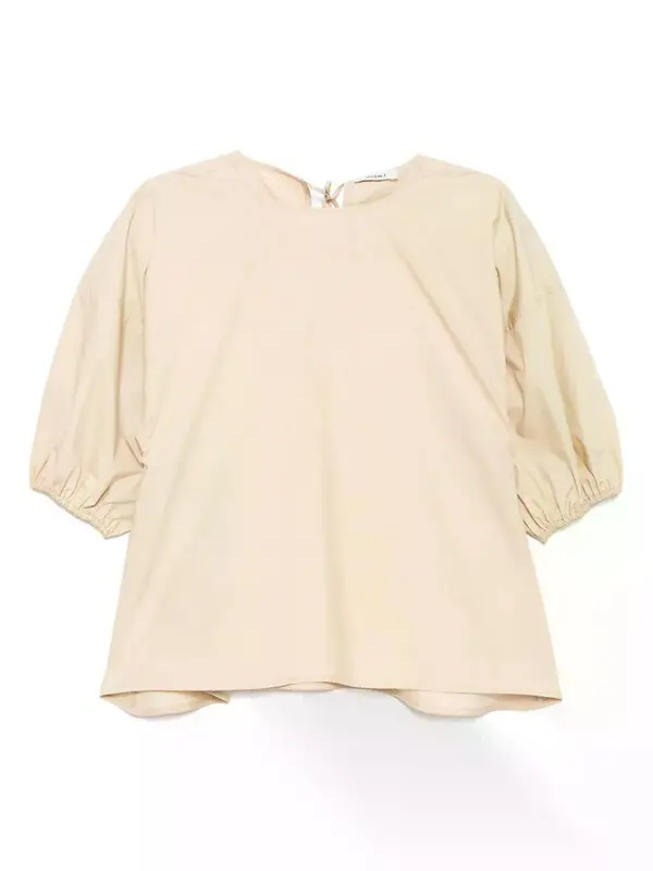 Goen.j Balloon-sleeve Top - Neutrals