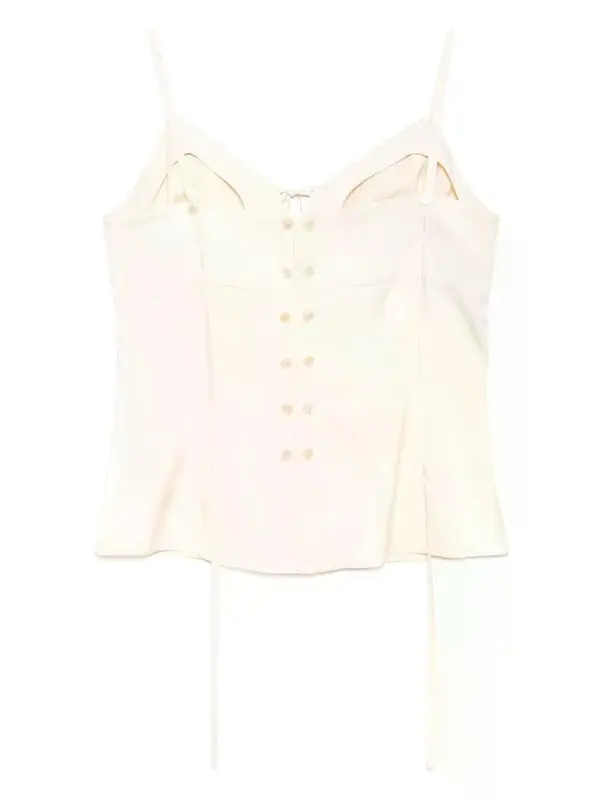 Goen.j Tie Detail Camisole - Neutrals